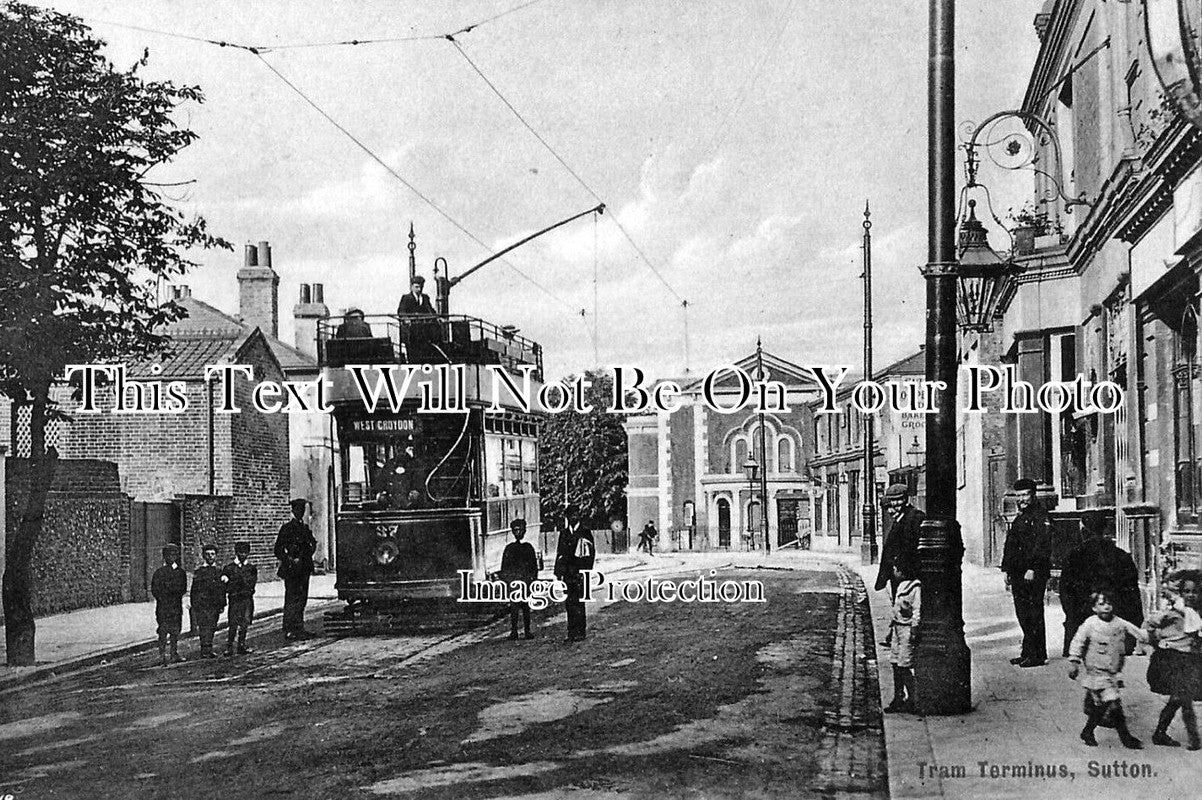 SU 72 - Tram Terminus, Sutton, Surrey – JB Archive