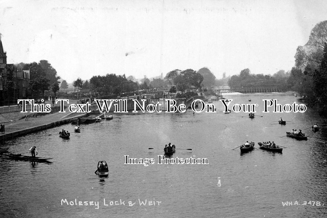 SU 908 - Molesey Lock & Weir, Surrey – JB Archive