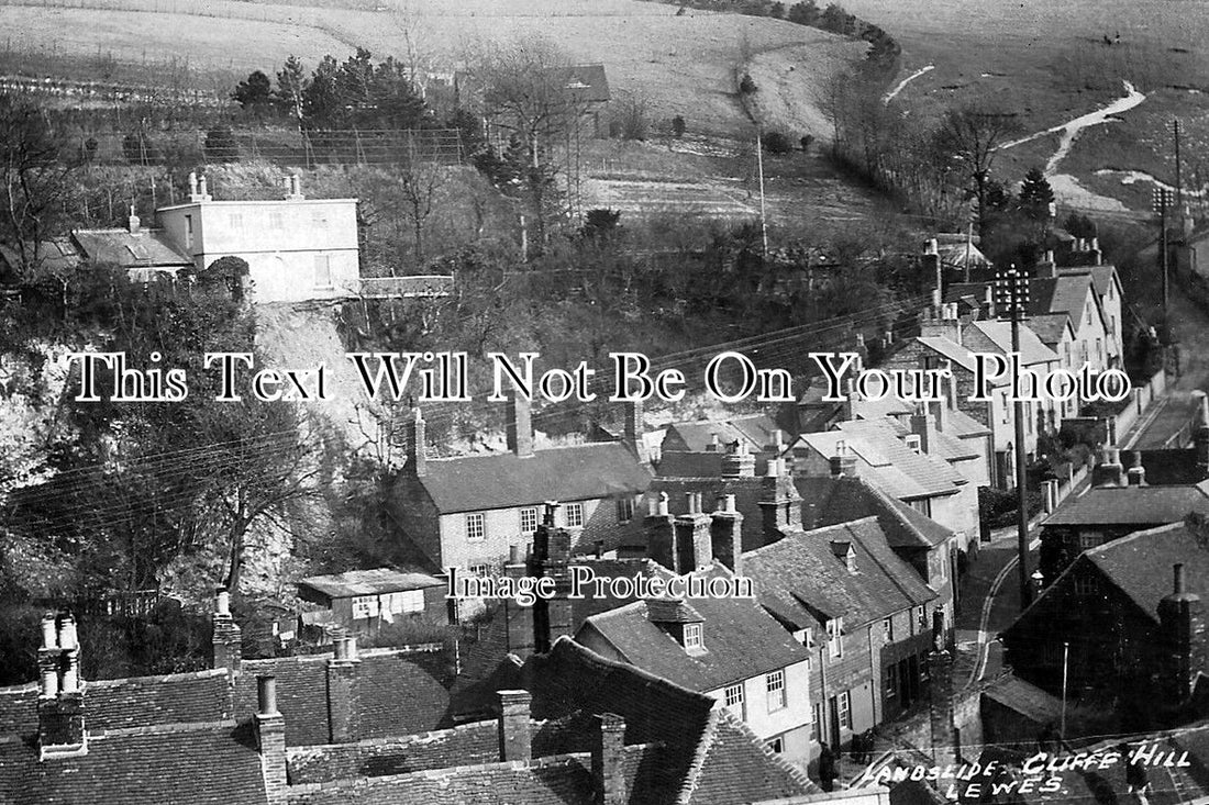 SX 1008 - Landslide, Cliff Hill, Lewes, Sussex – JB Archive