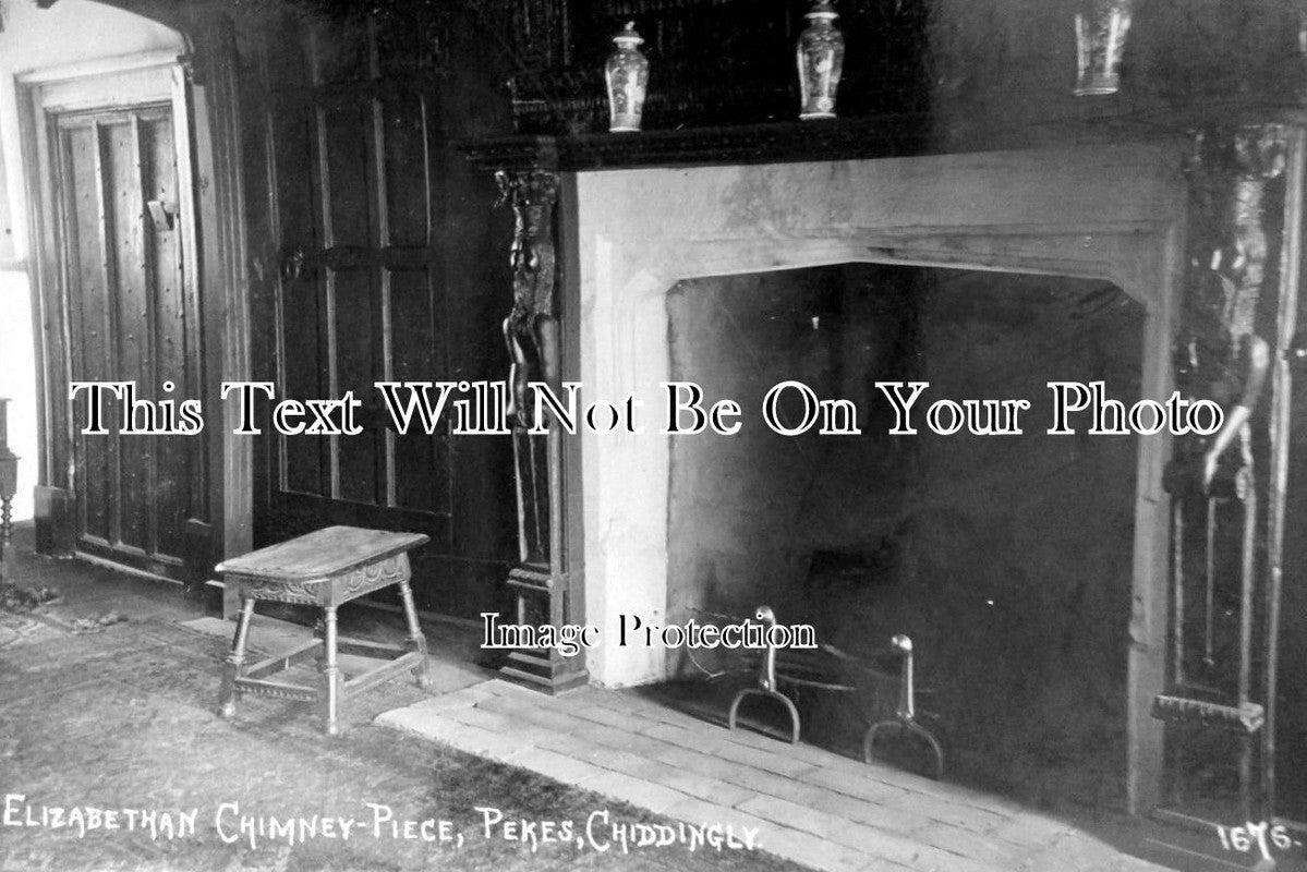 SX 2071 - Pekes Chiddingly Elizabethan Chimney Fireplace, Sussex – JB ...