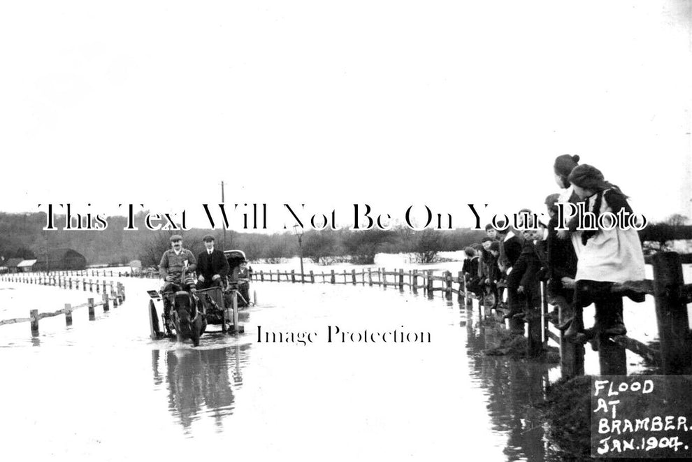 SX 3027 - Flood At Bramber, Sussex 1904 – JB Archive