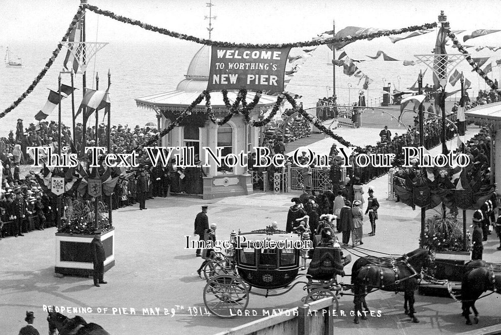SX 3467 - Re-Opening Of Worthing Pier, Sussex 1914 – JB Archive