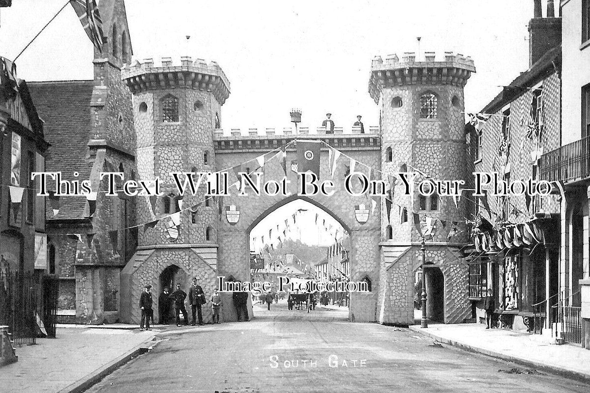 SX 4764 - South Gate Arch, Chichester, Sussex – JB Archive