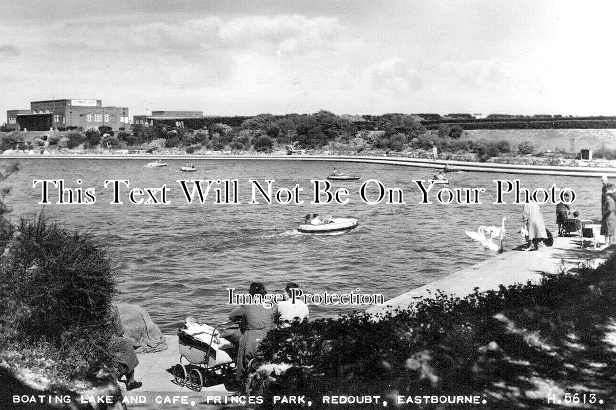 SX 5080 - Boating Lake & Cafe, Princes Park, Redoubt, Eastbourne, Suss ...