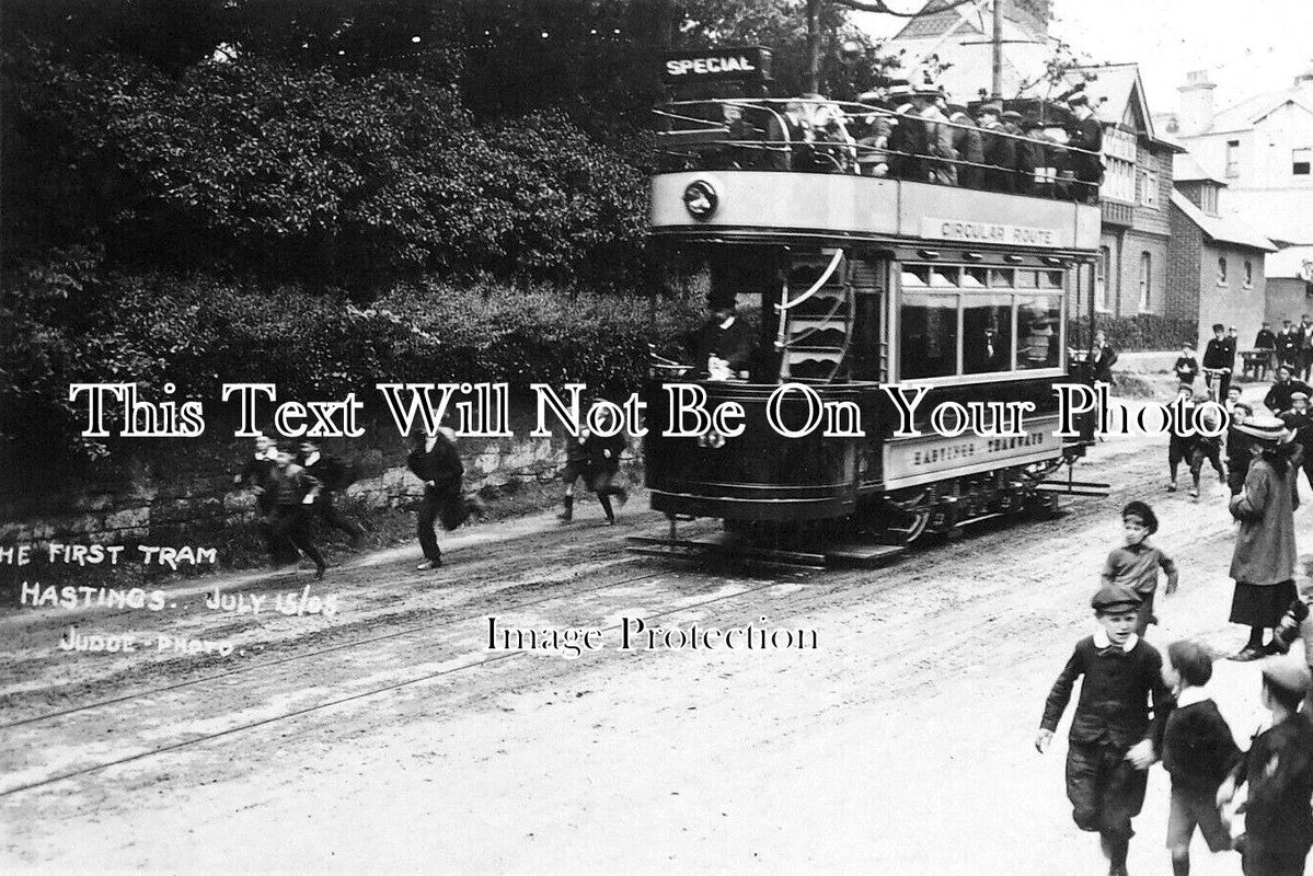 SX 5391 - The First Tram Car, Hastings, Sussex – JB Archive
