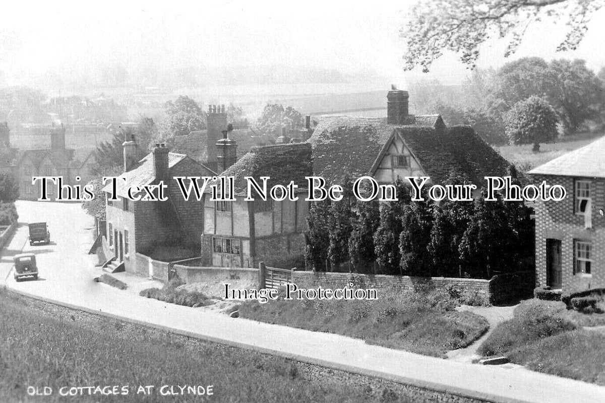 SX 5478 - Old Cottages At Glynde, Sussex – JB Archive