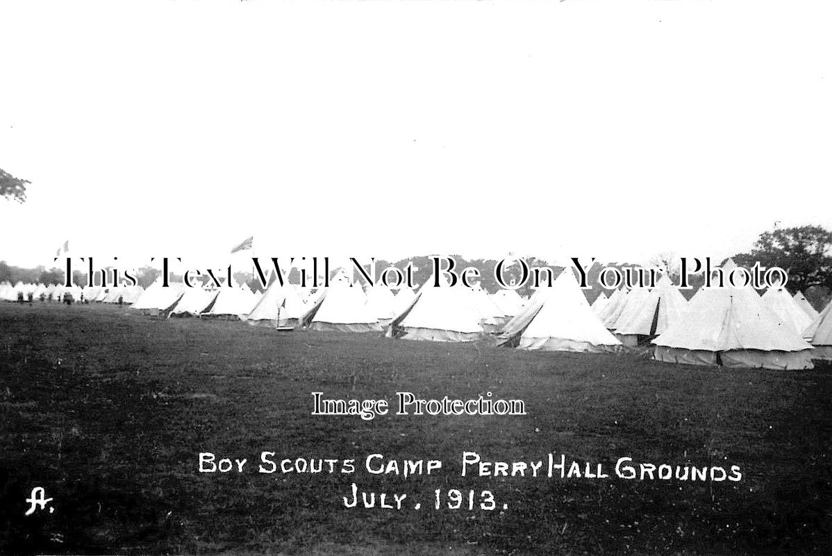 WA 1259 - Boy Scouts Camp, Perry Hall, Birmingham, Warwickshire c1913 ...