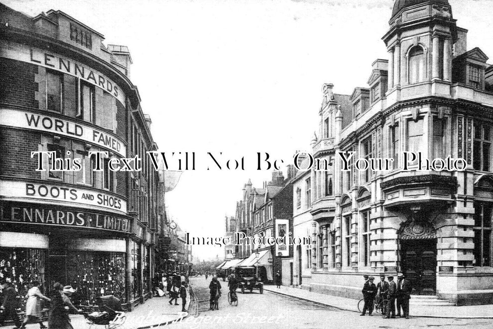 WA 1928 - Regent Street, Rugby, Warwickshire c1920 – JB Archive