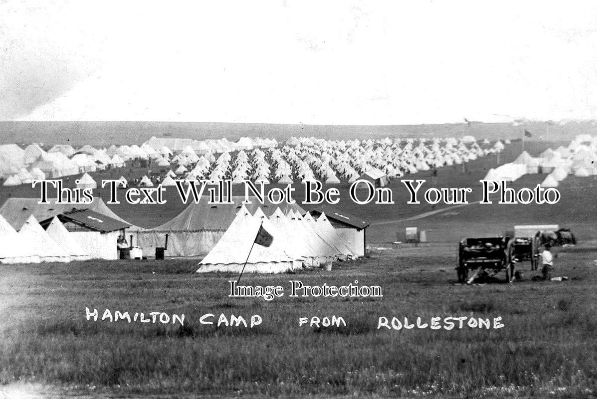 WI 1605 - Hamilton Military Camp, Rollestone, Wiltshire c1914 – JB Archive