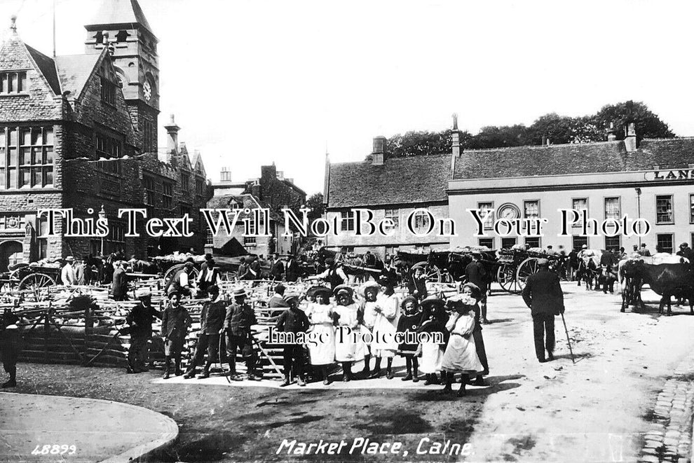 WI 1791 - Market Place, Calne, Wiltshire – JB Archive
