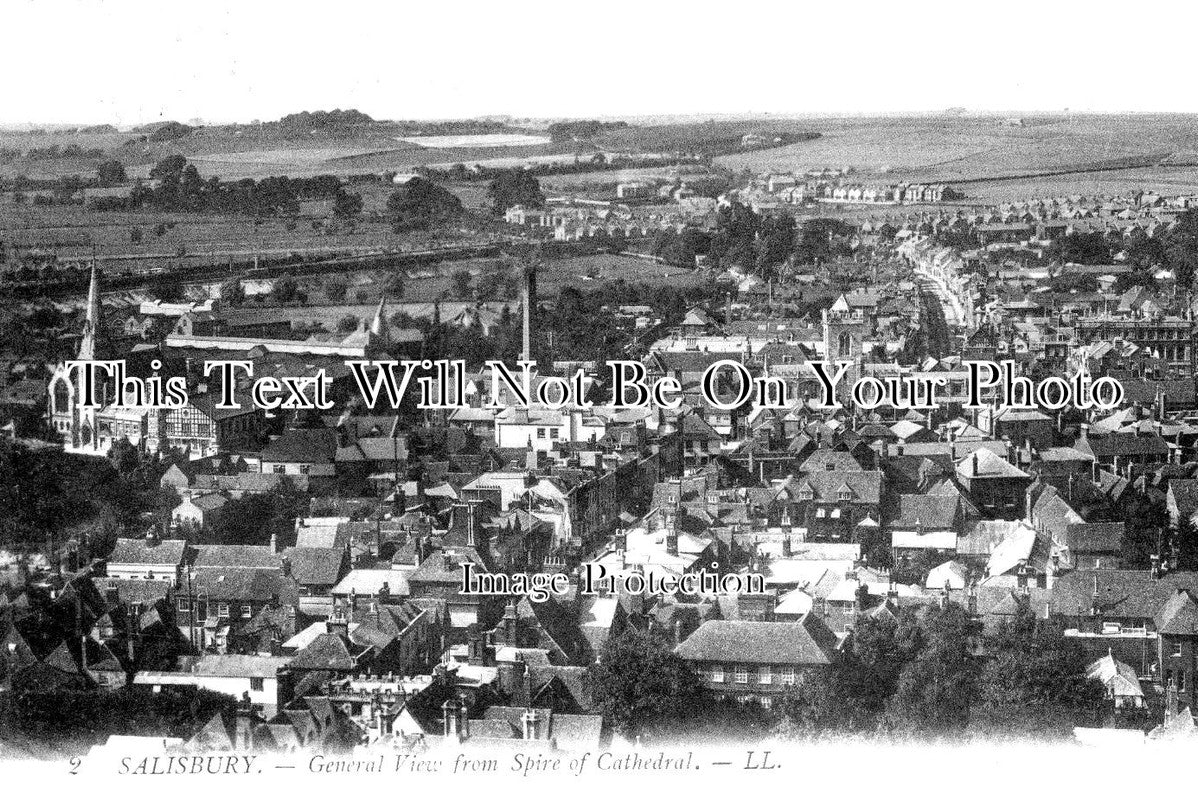 WI 856 - View From Spire Of Salisbury Cathedral, Wiltshire – JB Archive