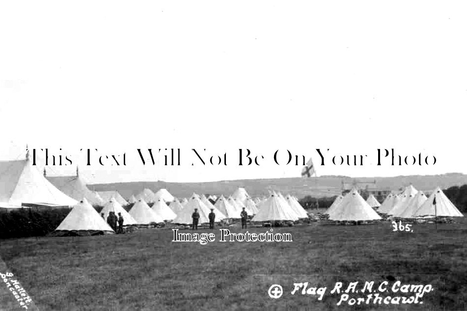 WL 1085 - Flag RAMC Camp, Porthcawl, Wales – JB Archive