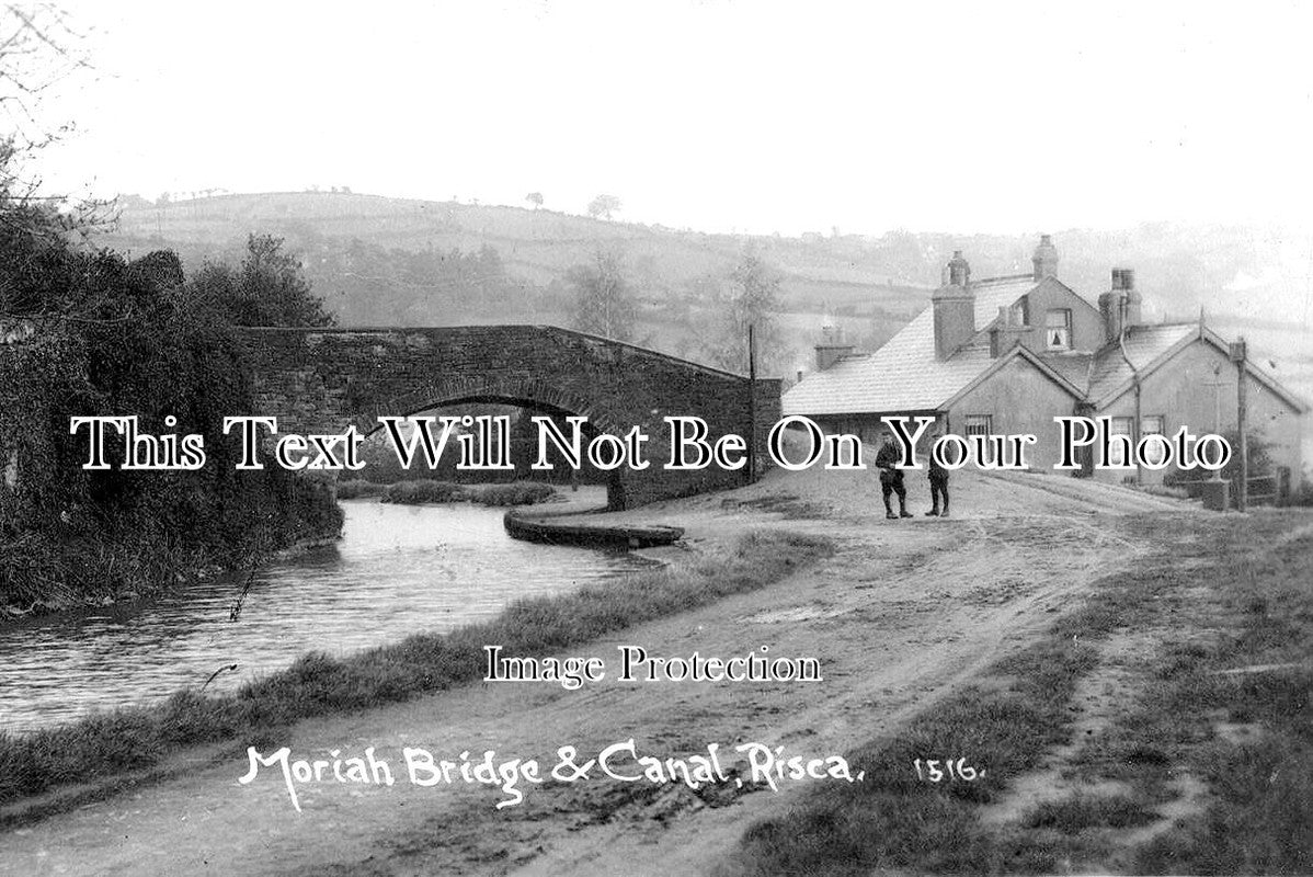WL 1190 - Moriah Bridge & Canal, Risca, Wales c1923 – JB Archive