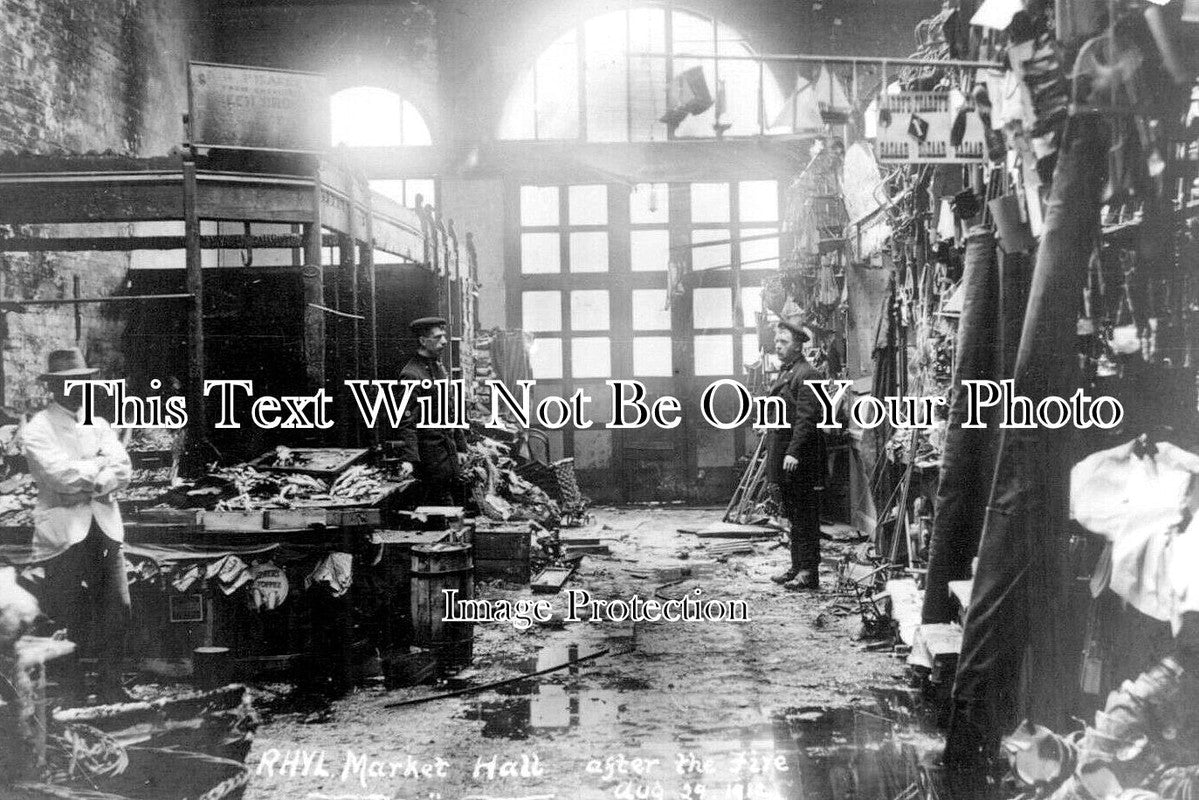 WL 1962 - Rhyl Market Hall Fire, Wales c1912 – JB Archive