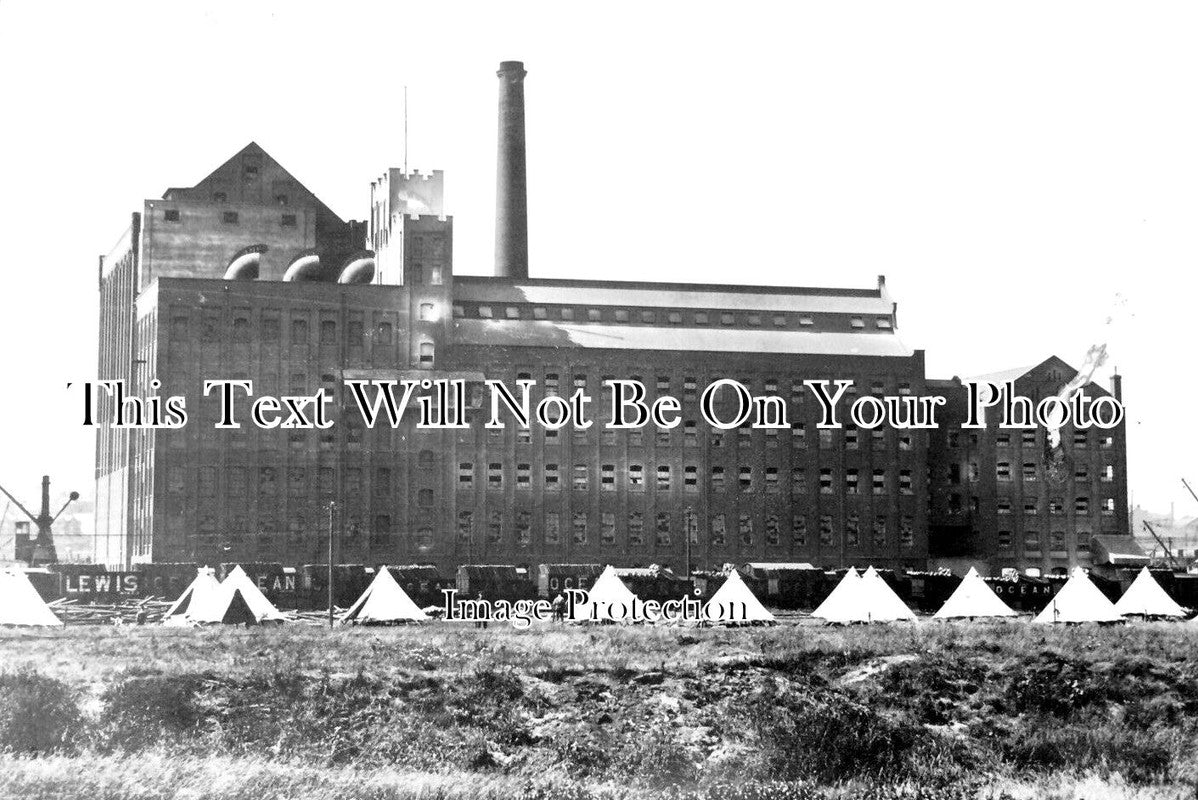WL 2395 - Barry Docks Atlantic Flour Mill, Wales c1914 WW1 – JB Archive