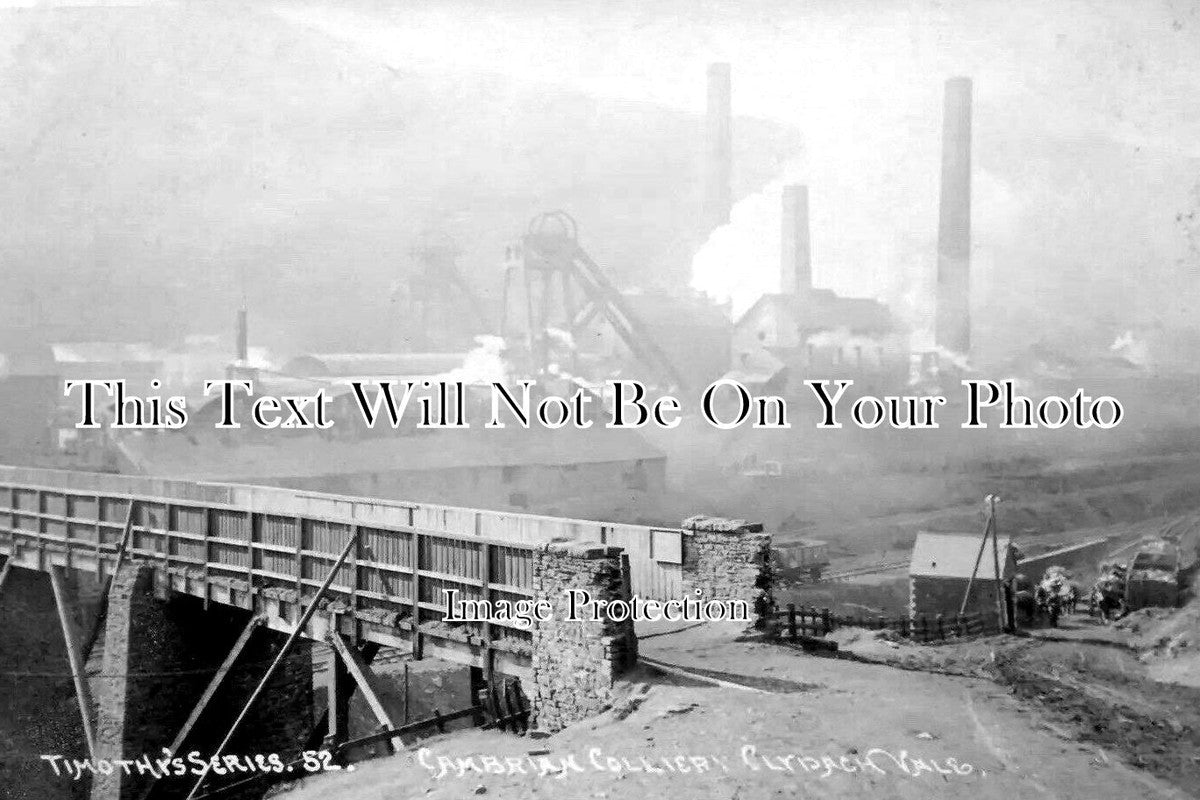 WL 303 - Cambrian Colliery Coal Mine, Clydach Vale Rhondda, Wales c191 ...