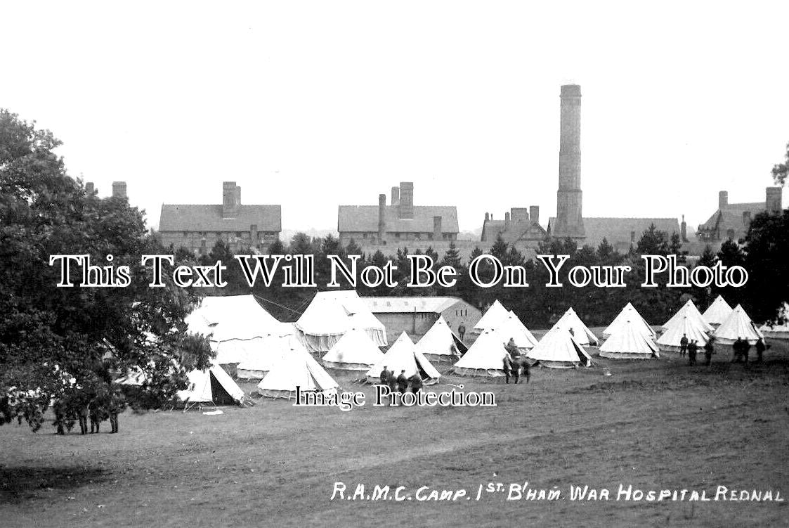 WO 1092 - RAMC Camp 1st Birmingham War Hospital, Rendal, Worcestershir ...