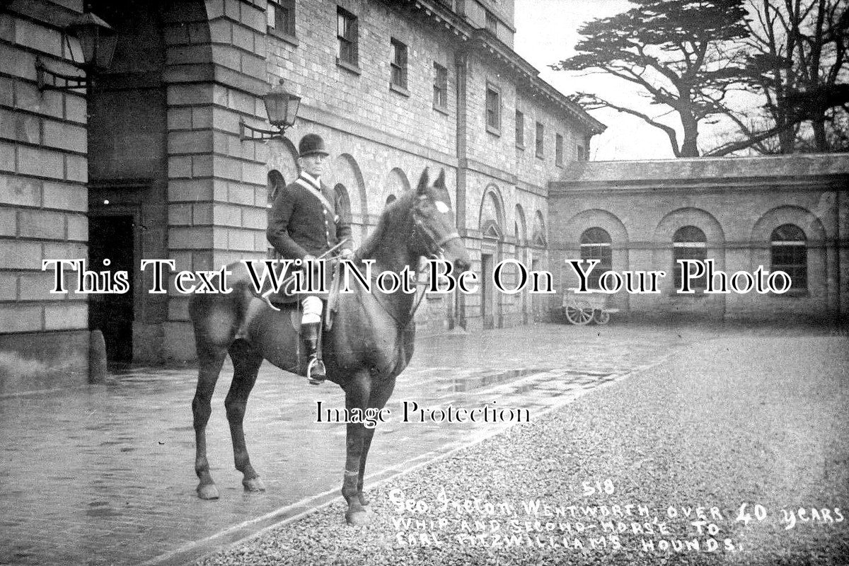 YO 10106 - George Ireton, Earl Fitzwilliams Hounds, Wentworth Woodhous ...