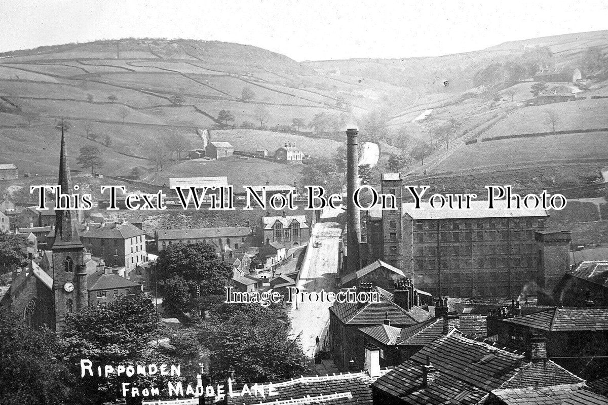 YO 10620 - Ripponden From Maude Lane, Halifax, Yorkshire – JB Archive