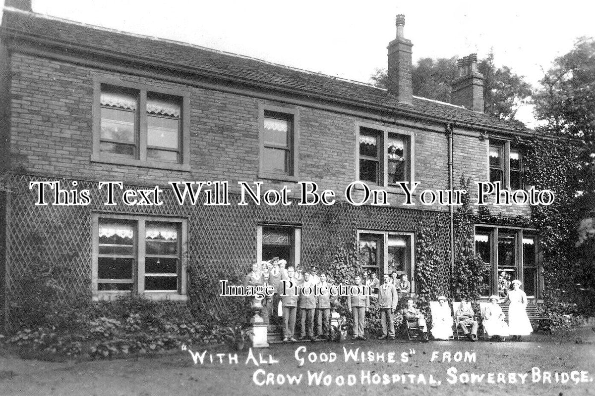 YO 10687 - Crow Wood Military Hospital, Sowerby Bridge, Halifax, Yorks ...