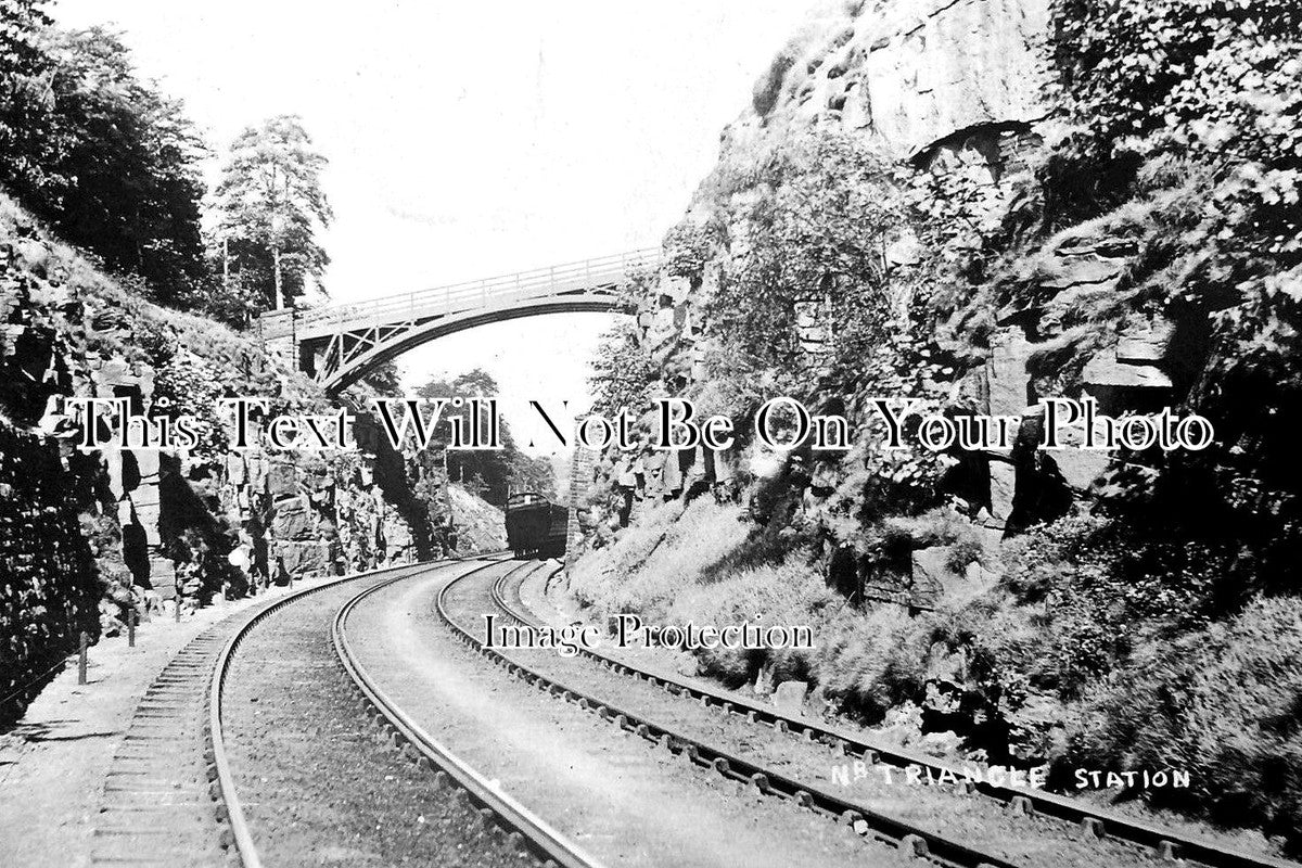 YO 11024 - Triangle Railway Station, Yorkshire c1907 – JB Archive