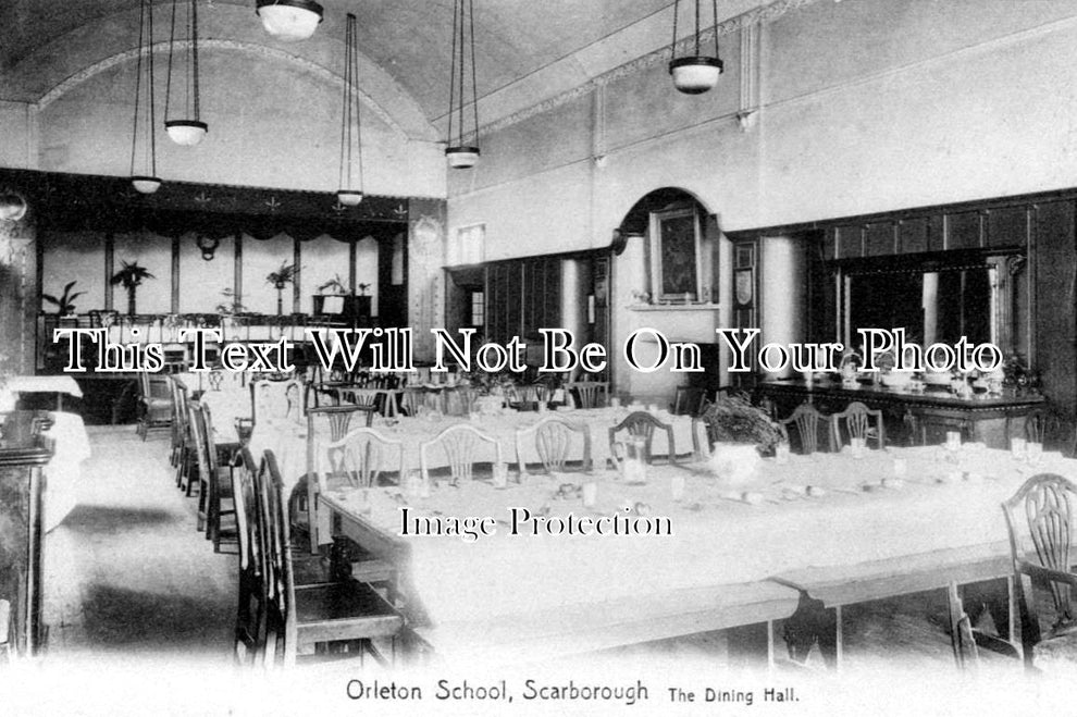 YO 1154 - Dining Hall, Orleton School, Scarborough, Yorkshire – JB Archive