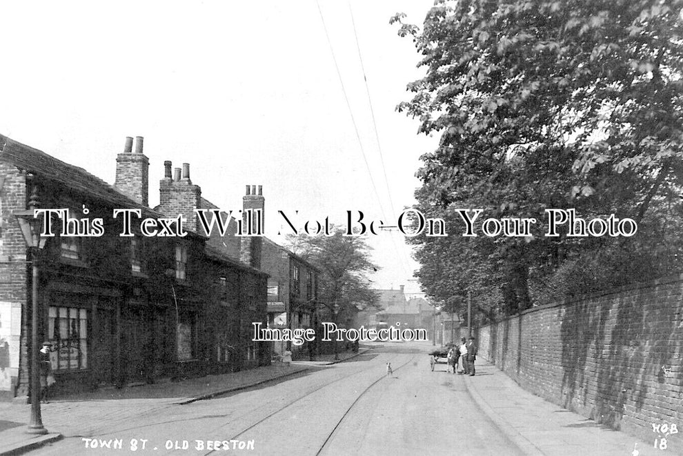 YO 11907 - Town Street, Old Beeston, Leeds, Yorkshire – JB Archive
