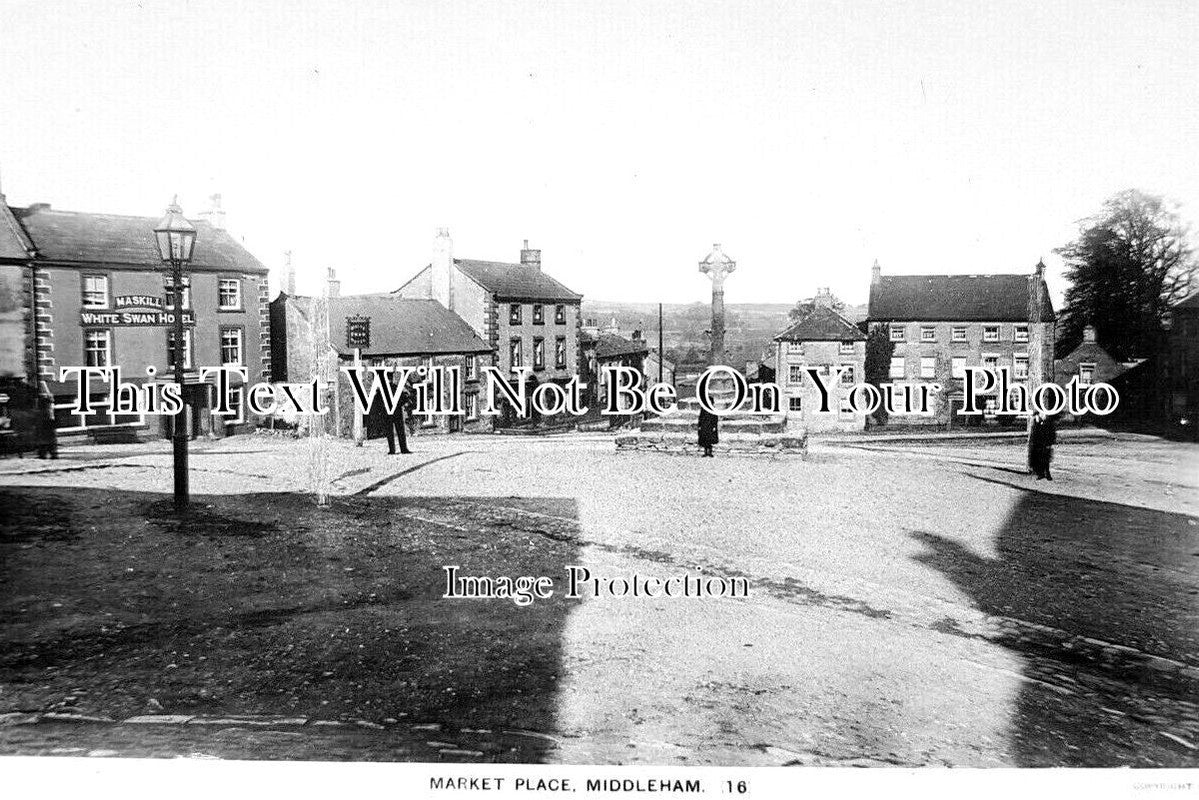 YO 12338 - Market Place, Middleham, Yorkshire – JB Archive