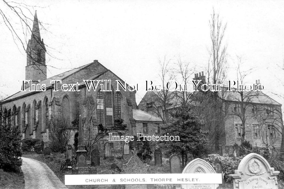 YO 13713 - Church & Schools, Thorpe Hesley, Rotherham, Yorkshire – JB ...