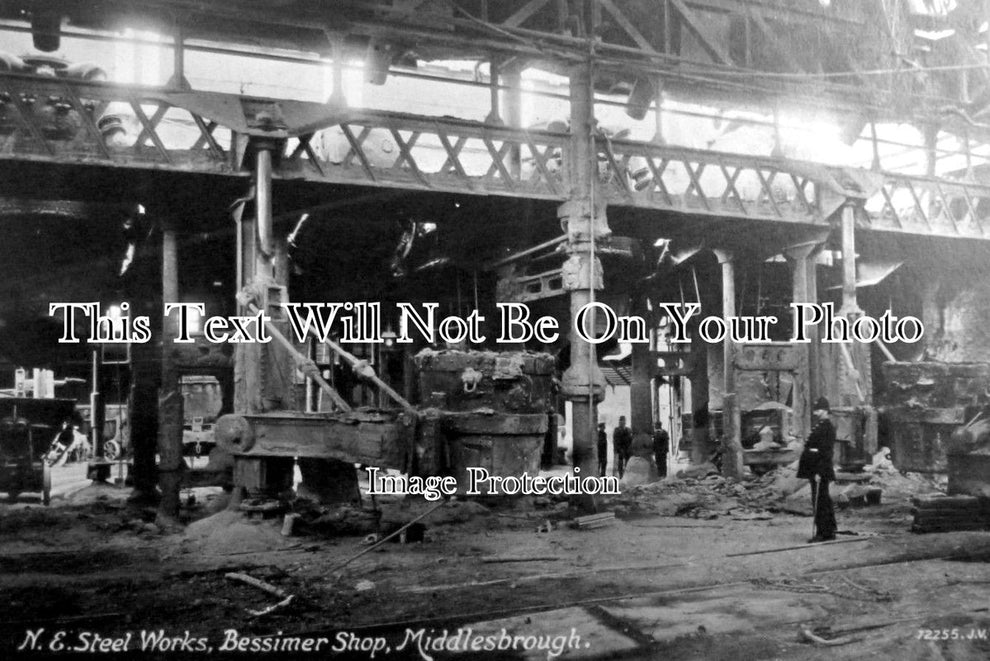YO 1995 - N. E. Steel Works, Bessimer Shop, Middlesbrough, Yorkshire ...