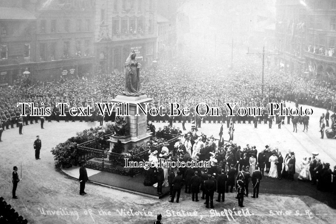 YO 2071 - Unveiling Of Queen Victorias Statue, Sheffield, Yorkshire 19 ...