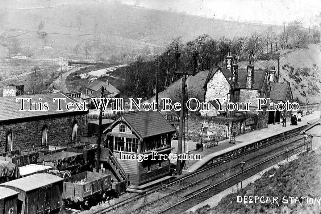 YO 218 - Deepcar Railway Station, Yorkshire c1904 – JB Archive