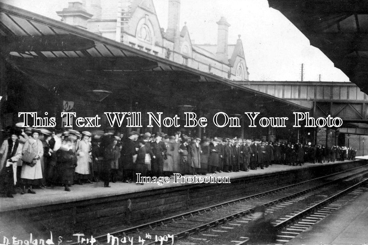 YO 2296 - Englands Trip, Bingley Railway Station, Yorkshire 4.5.1907 ...