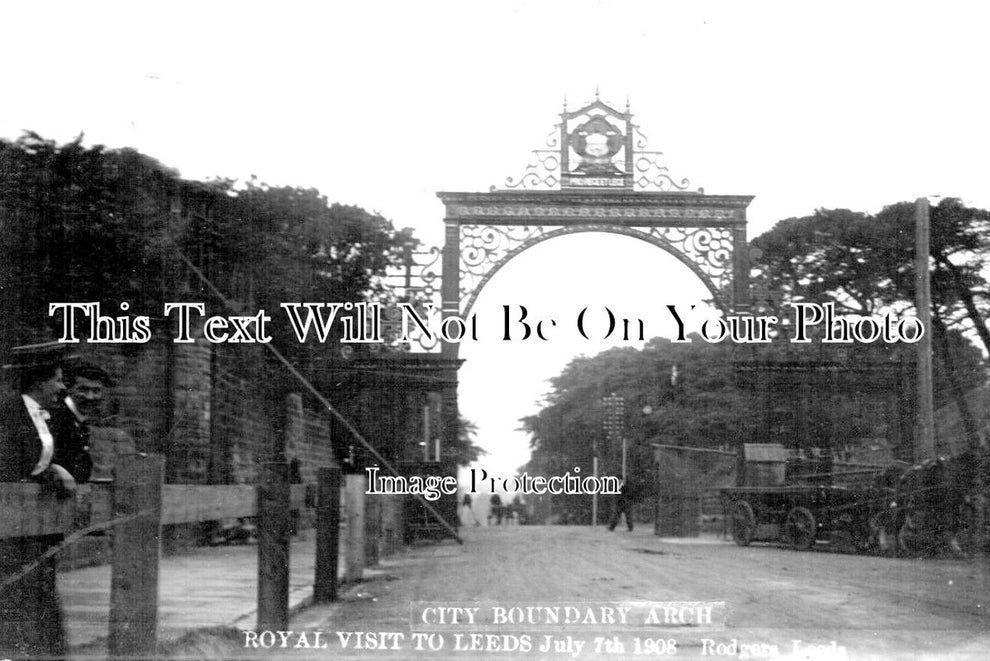 YO 2945 - City Boundary Arch For 1908 Royal Visit, Leeds, Yorkshire ...