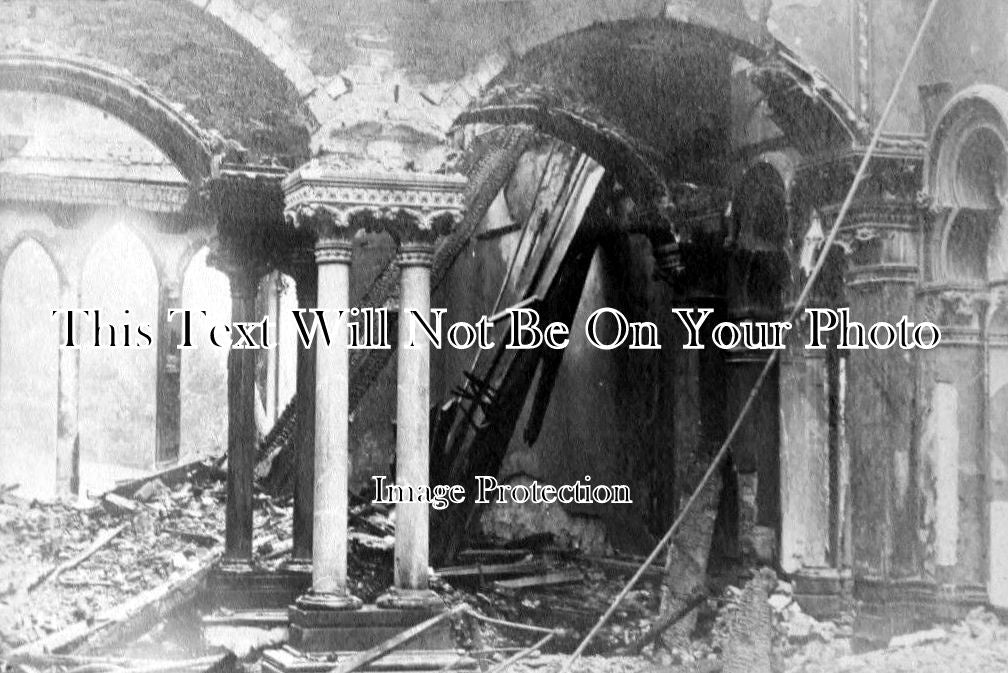 YO 4432 - Upleatham Hall After The Fire, Yorkshire – JB Archive