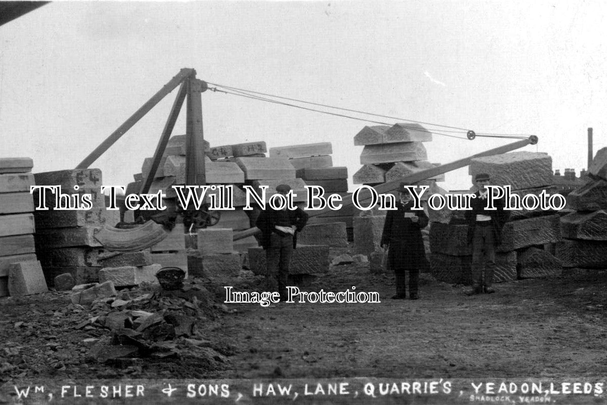 YO 465 - Yeadon, Leeds near Pudsey. Wm. Flesher & Sons Haw Lane Quarri ...