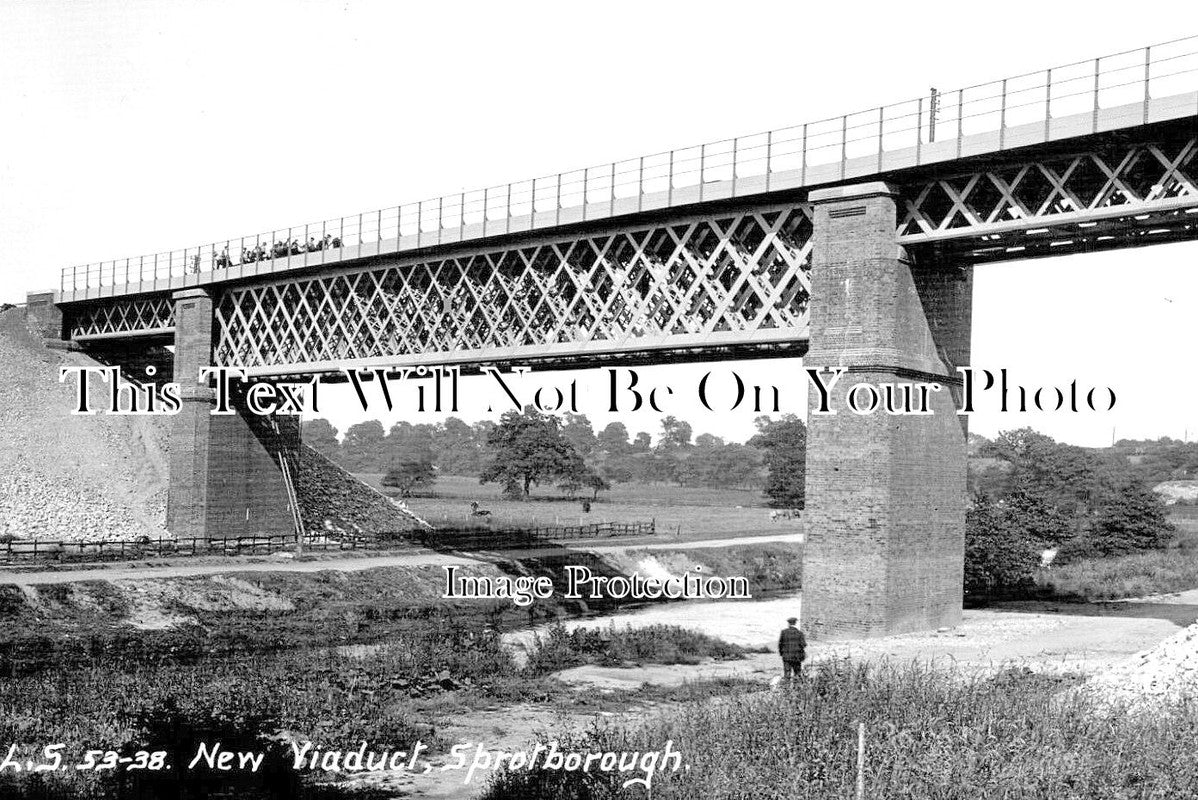 YO 5475 - New Railway Viaduct, Sprotborough, Yorkshire – JB Archive