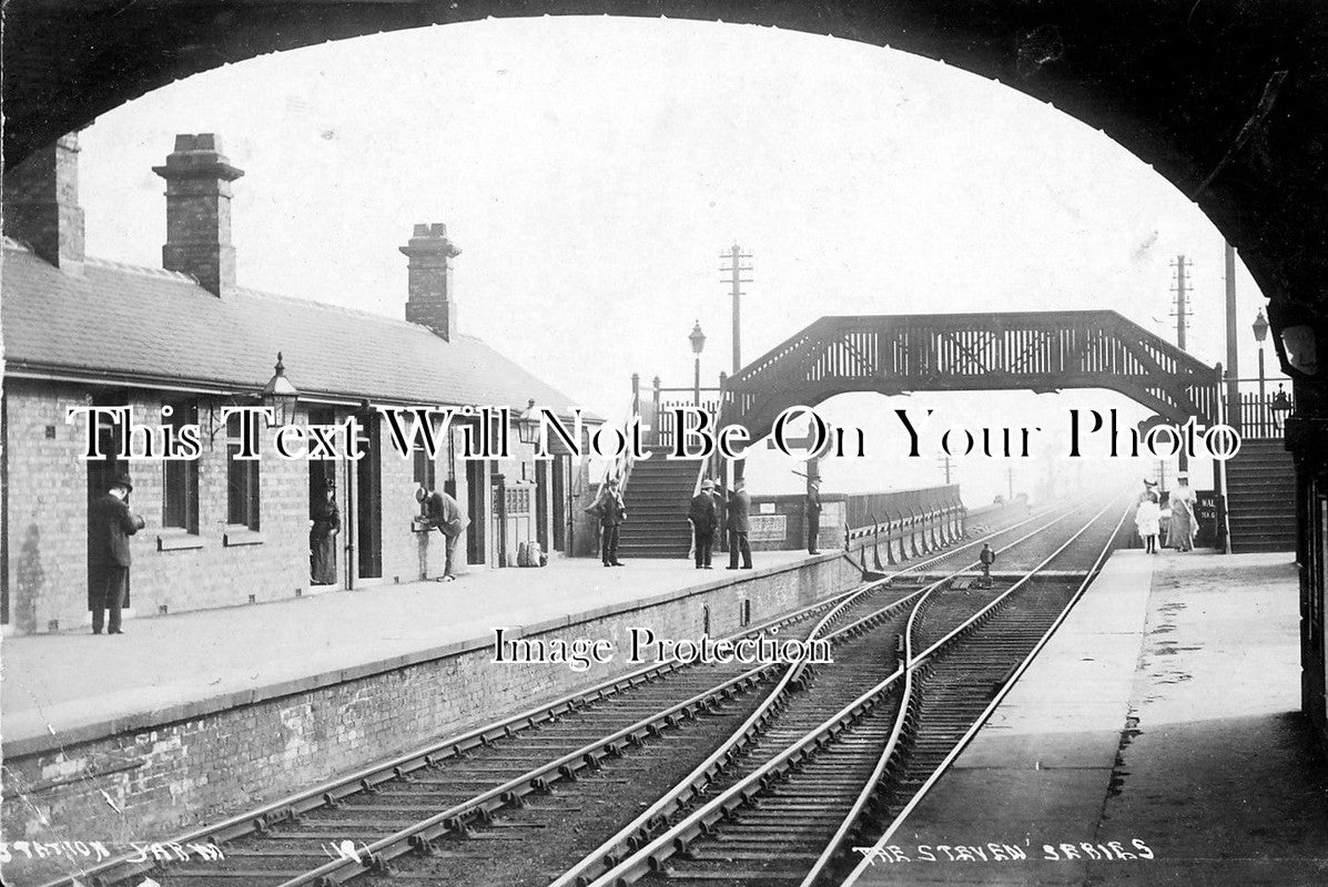 YO 56 - Yarm Railway Station, North Yorkshire c1906 – JB Archive