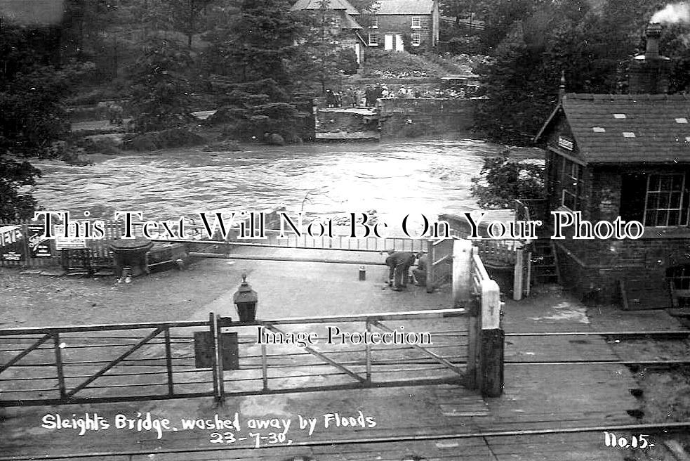 YO 5942 - Sleights Bridge Floods, Yorkshire 1930 – JB Archive