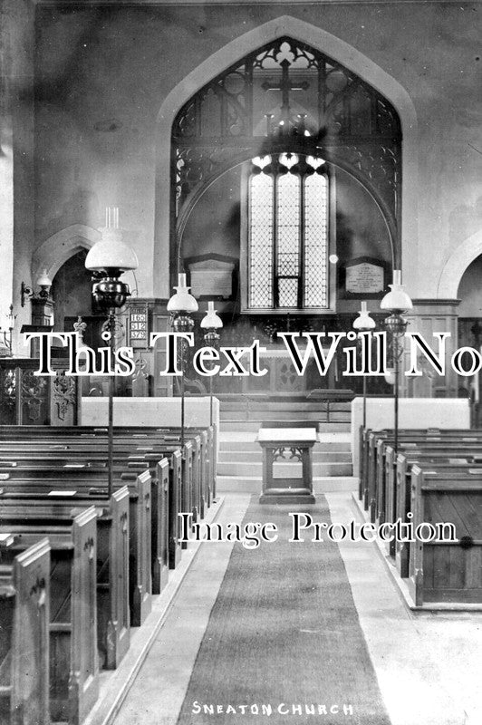 YO 6774 - Sneaton Church Interior, Yorkshire – JB Archive
