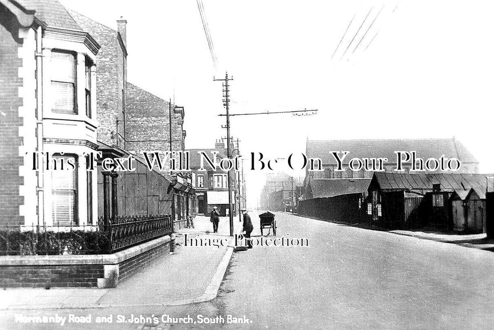 YO 7526 - Normanby Road & St Johns Church, South Bank, Middlesbrough ...