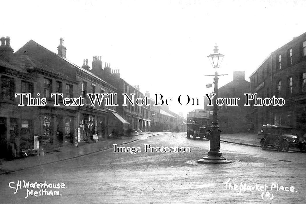 YO 7594 - Market Place, Meltham, Huddersfield, Yorkshire – JB Archive
