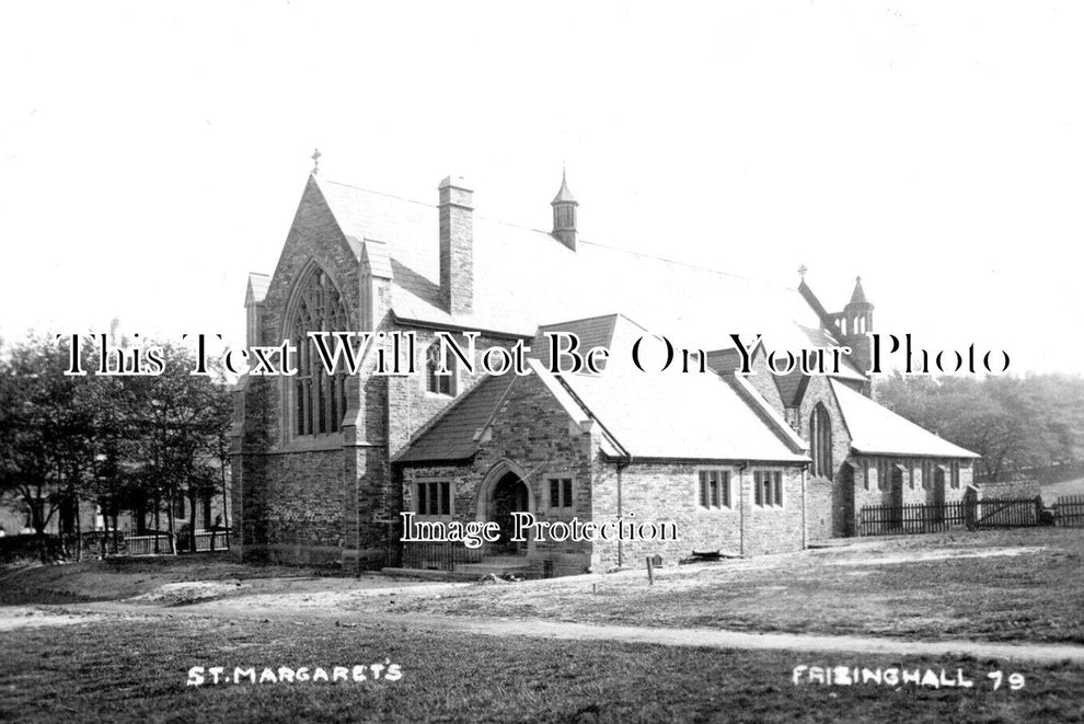 YO 7871 - St Margarets Church, Frizinghall, Yorkshire c1905 – JB Archive
