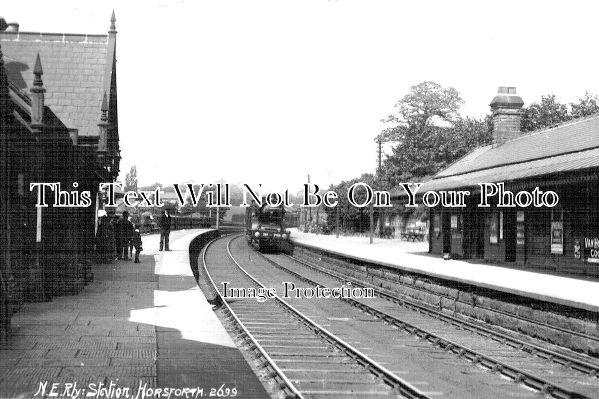 YO 8505 - Horsforth NER Railway Station, Yorkshire c1914 – JB Archive