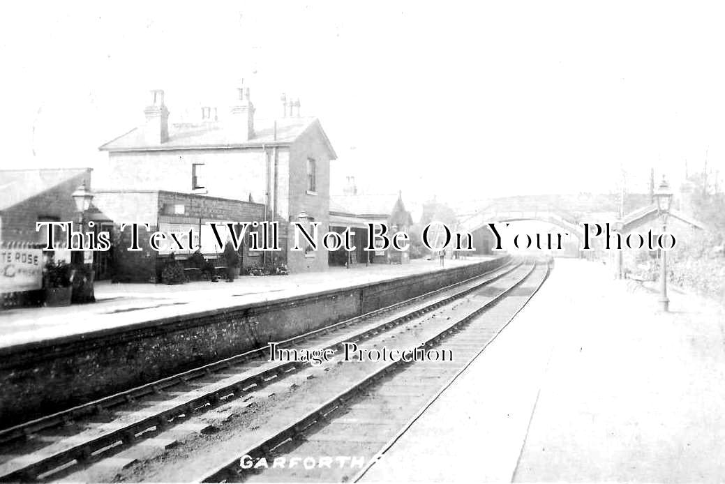 YO 8862 - Garforth NER Railway Station, Yorkshire c1914 – JB Archive