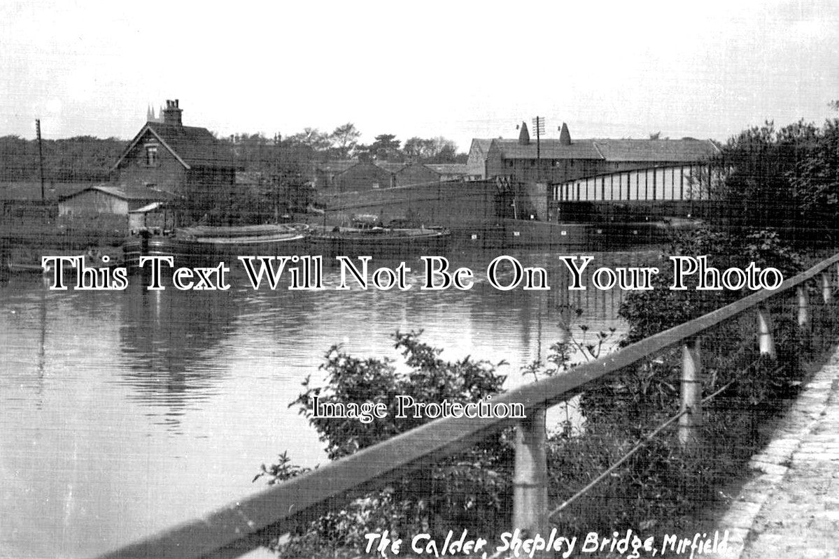 YO 8863 - The Calder, Shepley Bridge, Yorkshire c1910 – JB Archive