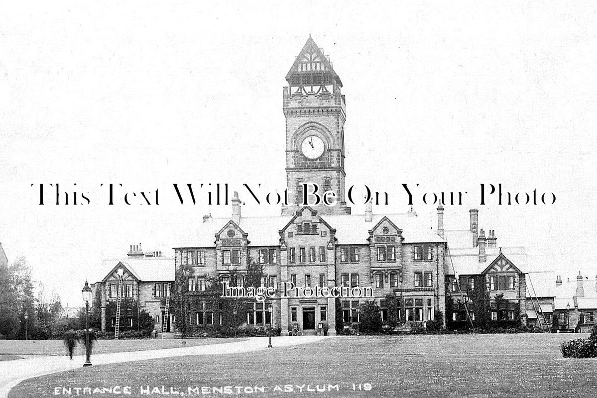 YO 9895 - Entrance Hall, Menston Asylum Hospital, Halifax, Yorkshire 1 ...
